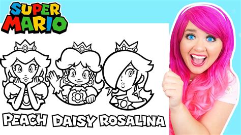 Free Rosalina Peach And Daisy Coloring Pages Download Free Rosalina