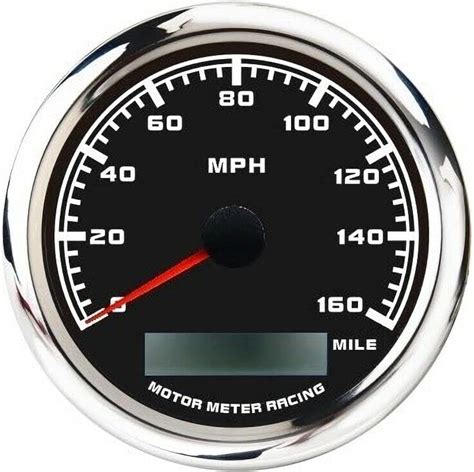 Motor Meter Racing W Pro 85mm 3 3 8 Gps Speedometer Digital Odometer 160 Mph