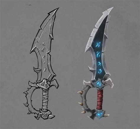 Artstation Fantasy Sword 2d Concept Bernardo Cristovao Artwork