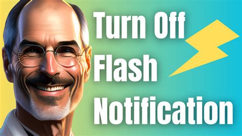 How To Turn Off Flash Notification F