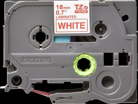 Genuine Brother Tze 242 Labelling Tape Cassette Red On White 18mm Wide