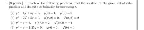 Solved 8 Points In Each Of The Following Problems Find