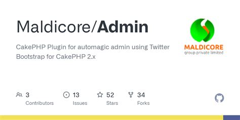 Github Maldicoreadmin Cakephp Plugin For Automagic Admin Using Twitter Bootstrap For Cakephp 2x