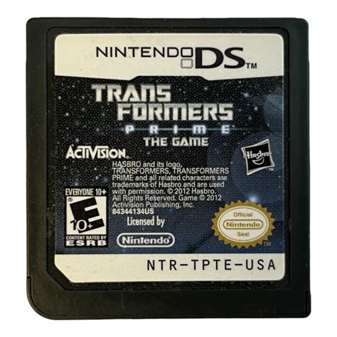 Transformers Prime Ds Retro North Games