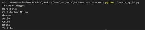 How To Extract Imdb Data With Python And Cinemagoer