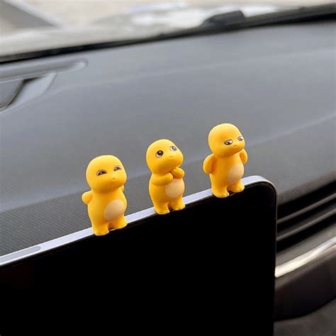 Milk Dragon Car Ornaments Cute Mini Dinosaur Table Ornaments Funny Car