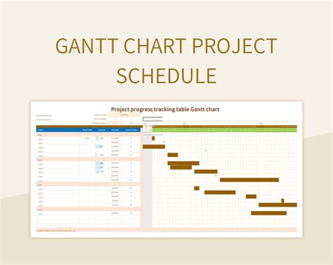 Gantt Chart Project Schedule Excel Template And Google Sheets File For Free Download Slidesdocs