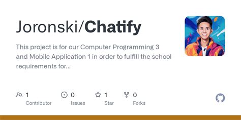 Github Joronskichatify This Project Is For Our Computer Programming 3 And Mobile Application