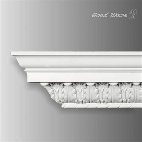 Polyurethane Acanthus Carved Crown Molding For Sale Enrich Elegant