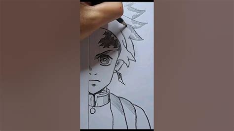 How To Draw Tanjiro Demon Slayer Kimetsu No Yaiba Youtube