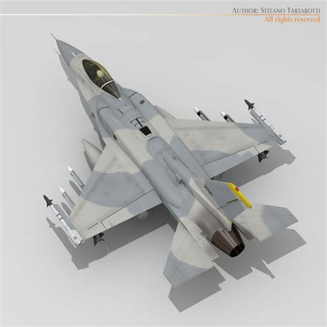 3d F 16e Block 60 F 16 Model
