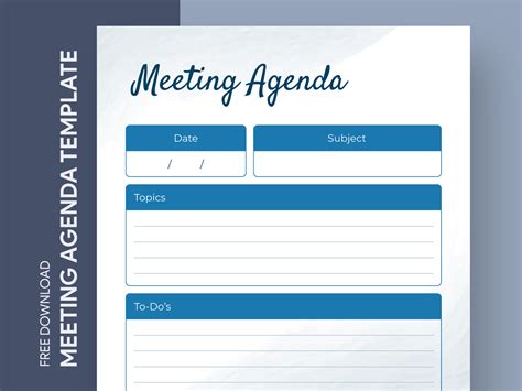 Meeting Agenda Template