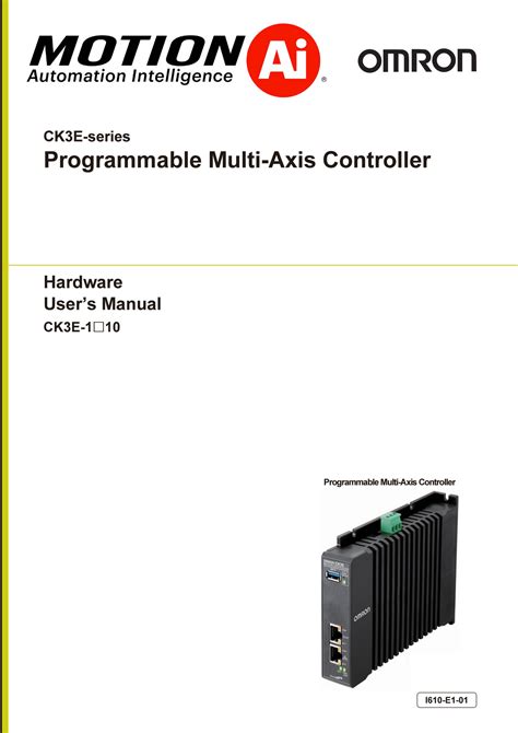 Motion Ai Programmable Multi Axis Controller Users Manual Delta Tau Omron Page 1