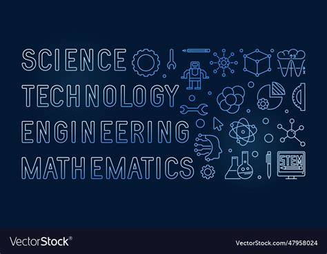 Science Technology Engineering Mathematics Stem Vector Image