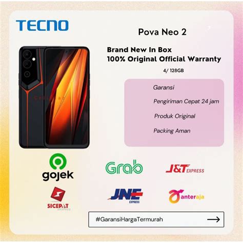 Jual Tecno Pova Neo Gb Garansi Resmi Shopee Indonesia