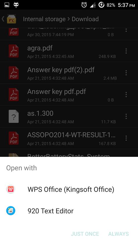 Ebook Reader How To Set Default File Opening Application On Android 5 Android Enthusiasts