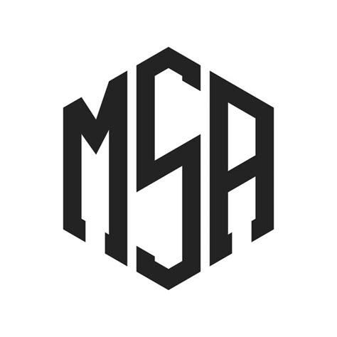 Premium Vector Msa Logo Design Initial Letter Msa Monogram Logo Using Hexagon Shape