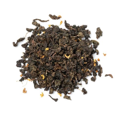 Premium Photo Heap Of Gui Cha Osmanthus Dried Tea Leaves On White Background Close Up