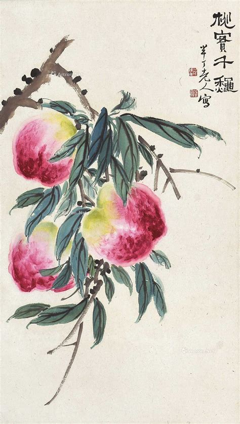 陈半丁 （款） 桃实千秋 立轴安徽众启源2024年艺术品拍卖会安徽众启源拍品价格图片拍卖专场拍卖会预展拍卖会结果卓克拍卖频道