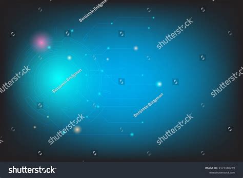 Abstract Technology Connection Background Line Dot Stock Vector Royalty Free 2177186239
