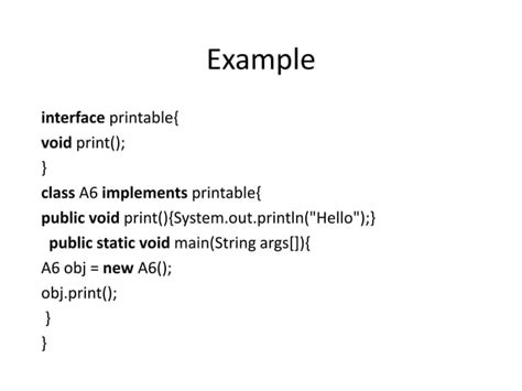 abstract classes and interfaces ppt