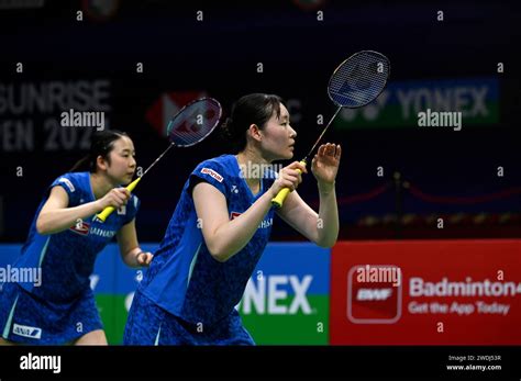 Japans Mayu Matsumoto Right And Teammate Wakana Nagahara Are In