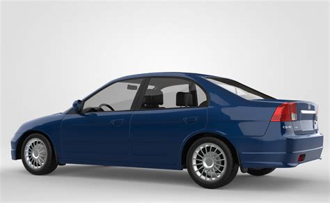 Honda Civic Vtec 3d Model By Carmodels3d