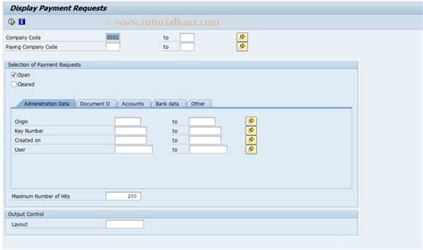 F8bt Sap Tcode Display Payment Requests