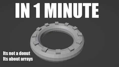 How To Create A Circular Array In 1 Minute In Blender