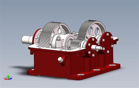 Solidworks电机减速机设备部件solidworks模型下载 懒石网