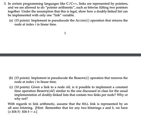 Solved In Certain Programming Languages Like C C ﻿links