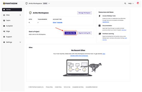 Add A Site Get Started With Pantheon Pantheon Docs
