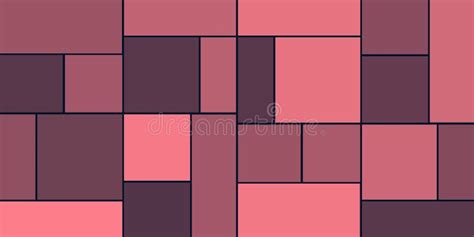 Simple Rectangular Tiled Frames Of Various Sizes Colored In Shades Of