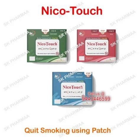 7mg 14mg 21mg Nicotouch Nicotine Transdermal Patch 3 Doses At ₹ 72