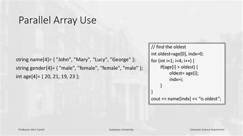 Arrays An Array Is A Grouping Of Elements Of The Same Type That Share A