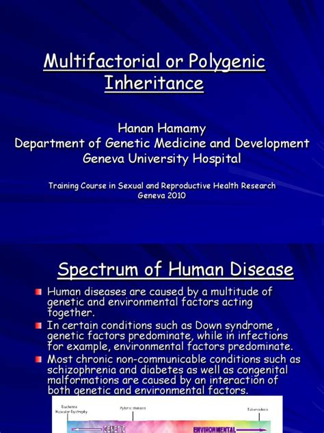 Multifactorial Polygenic Inheritance Hamamy 2010 Pdf Quantitative Trait Locus Heritability
