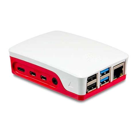 Official Raspberry Pi 4 Case Red White Robo Nepal