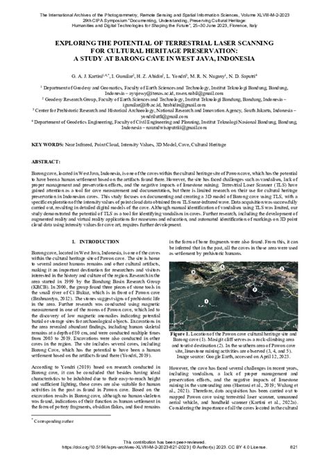 Pdf Exploring The Potential Of Terrestrial Laser Scanning For Cultural Heritage Preservation