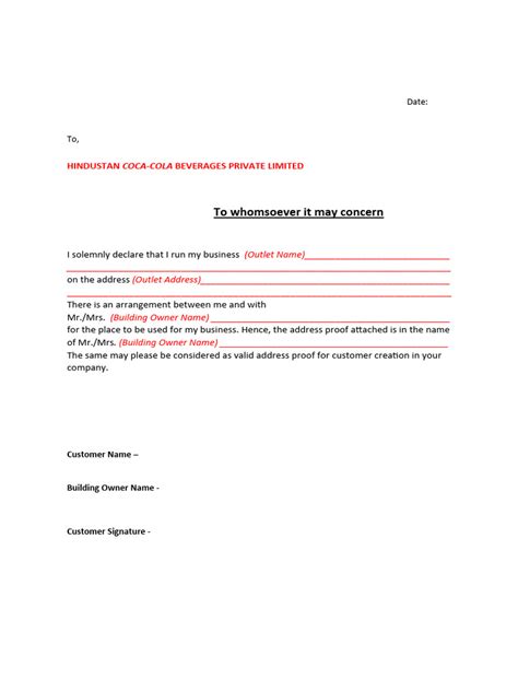 Address Proof Declaration Form Pdf Address Proof Declaration Form Pdf