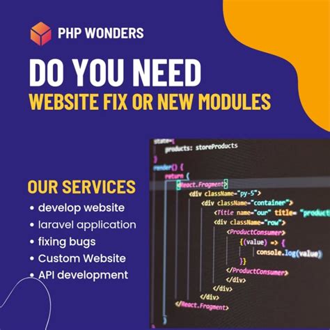 Develop Fix And Create Modules In Php Laravel Websites By Shahzada