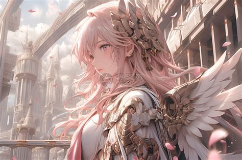 粉色动漫女孩插画图片下载 正版图片600979973 摄图网