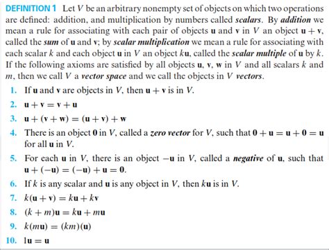 Linear Algebra Show That Axioms 7 8 And 9 Hold Mathematics Stack