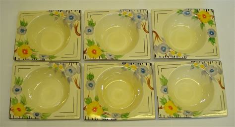 Bonhams A Clarice Cliff Biarritz Six Piece Fruit Set