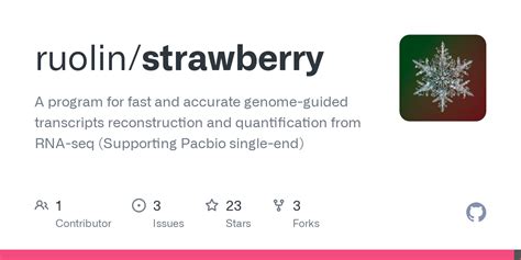 Github Ruolin Strawberry A Program For Fast And Accurate Genome Guided Transcripts