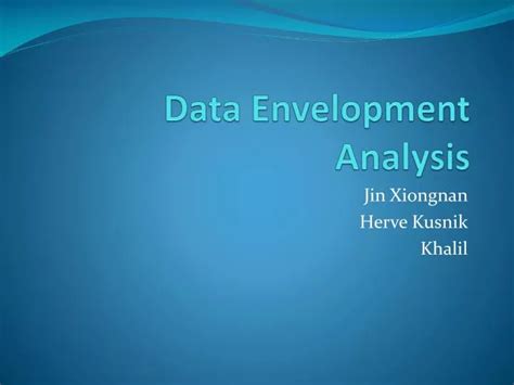 Ppt Data Envelopment Analysis Powerpoint Presentation Free Download Id 6634686