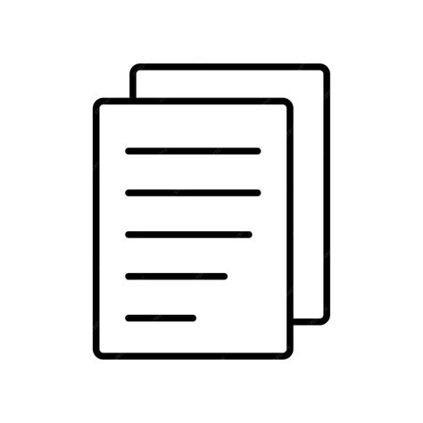 Premium Vector Sheet Lineal Icon Symbol Vector Black Outline Sheet Icon