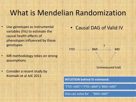 Ppt Some Methodological Considerations In Mendelian Randomization