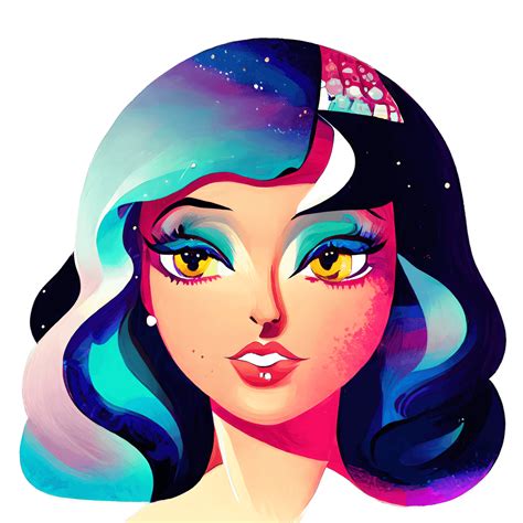 Round Esoteric Pinup Girl Background · Creative Fabrica