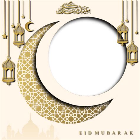 Eid Mubarak Twibbon Transfer Background Vector Eid Mubarak Happy Eid Islamic Twibbon Png And