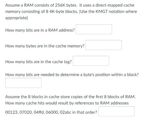 Solved Assume A Ram Consists Of 256k Bytes It Uses A
